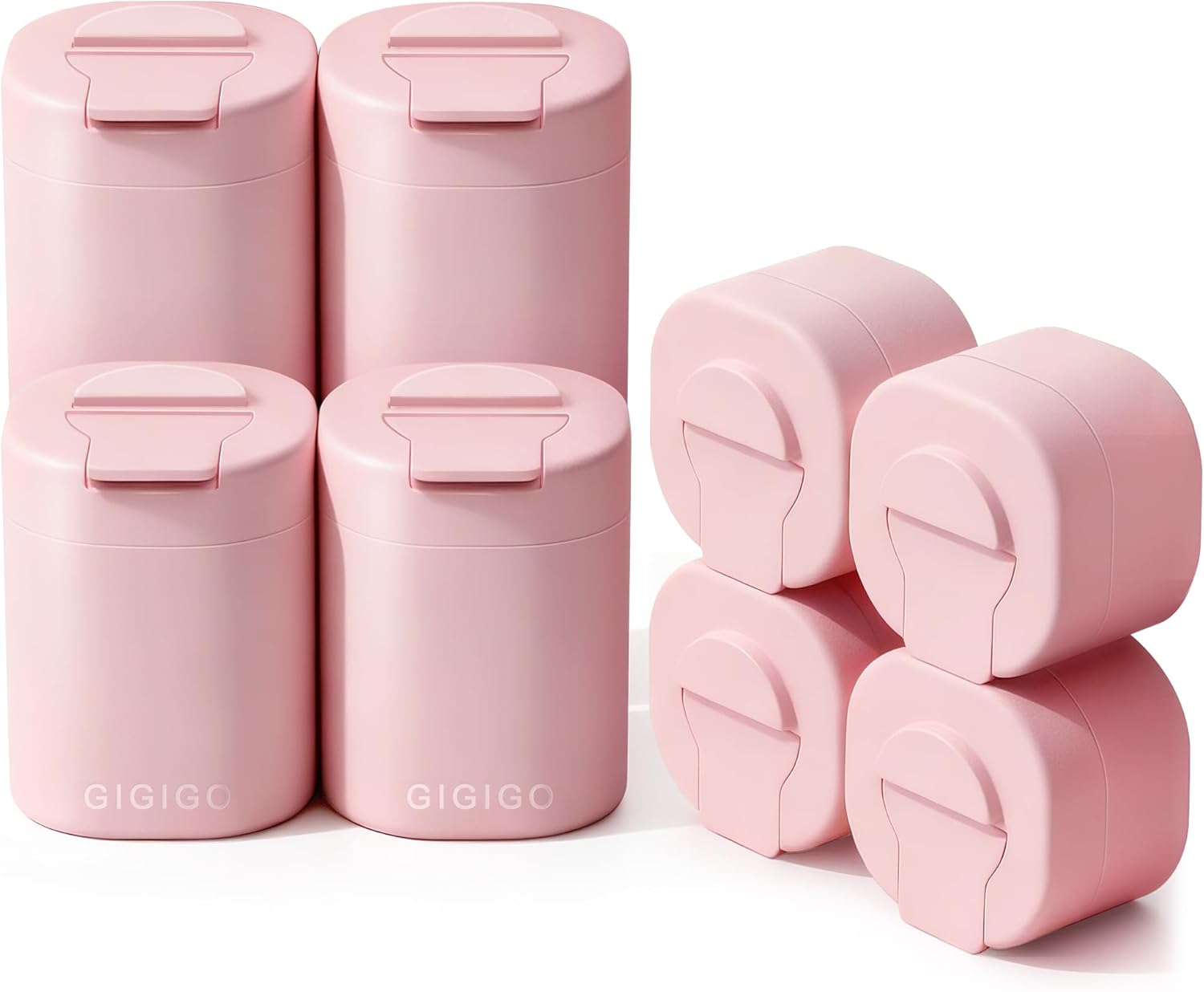 Amazon.com: GIGIGO Magnetic Travel Containers Pink Set, 8-Pack ...