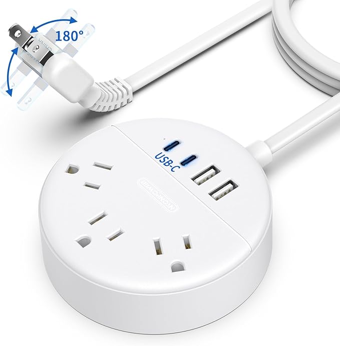 Amazon.com: 2 Prong Power Strip with USB-C, NTONPOWER 1875W/15A 2 Prong ...