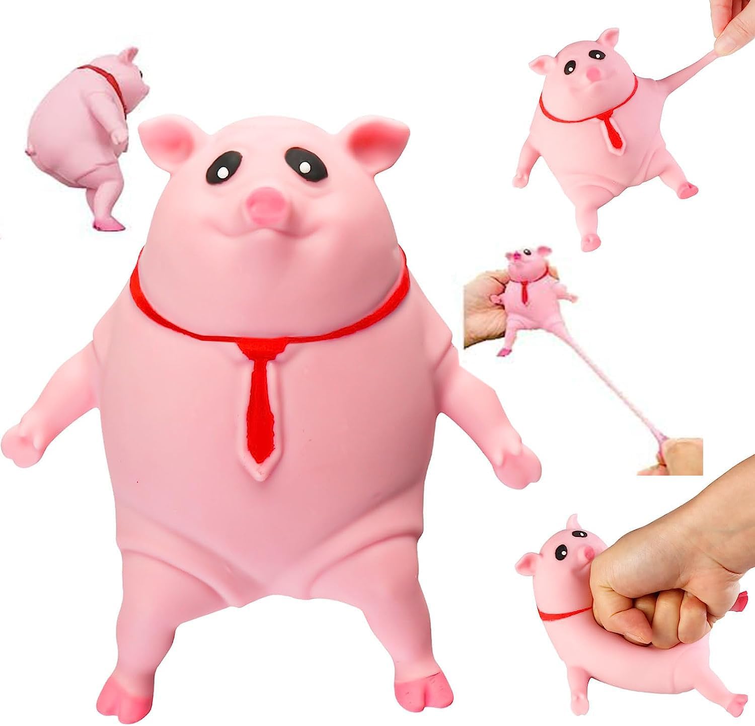 Amazon.com: UKKUER Vent Pink Piggy Squishy Toys, Piggy Squeeze Toys ...