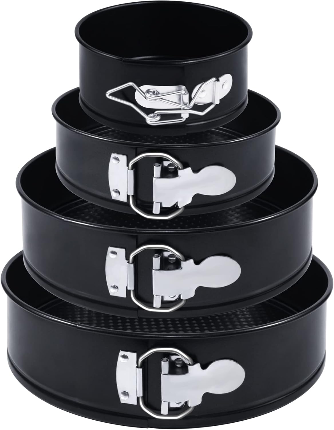 Amazon.com: TIMDAM 4 Pcs Springform Pans Set, Round Cake Pans Sets for ...