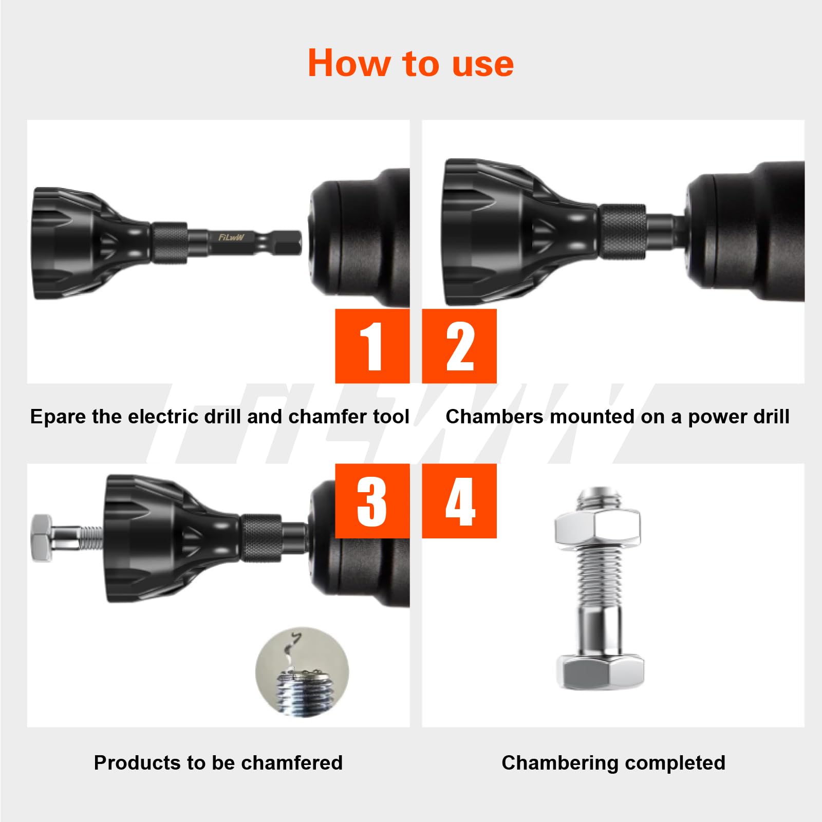 Snapklik.com : Deburring External Chamfer Tool, 1/8”-3/4”Sharp Tungsten ...