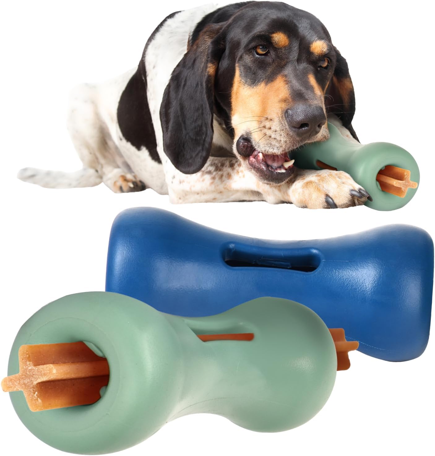 Pet Supplies : Evergreen Pet Supplies [2 Pack] Dog Treat Puzzle ...