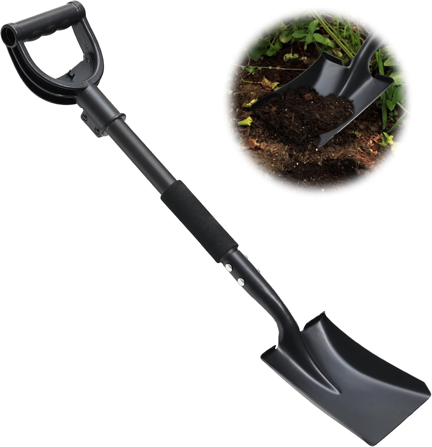 Amazon.com : Shovel, Square Shovels for Digging, 31 inch Small Shovel with D-Handle, Spade ...
