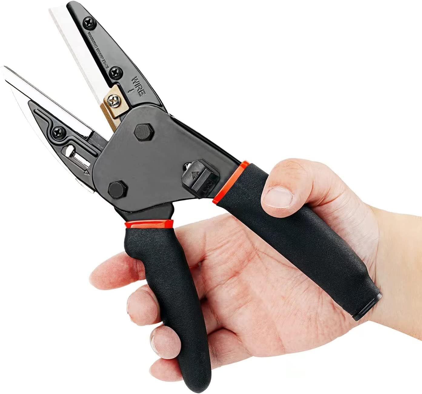 Nemavox Heavy Duty Utility Industrial Scissors - Safety Lock,Non-slip ...