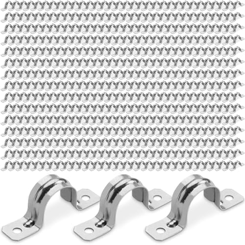 OhLectric Pipe Support Strap - Steel Pipe Strap with 2 Holes - Heavy ...