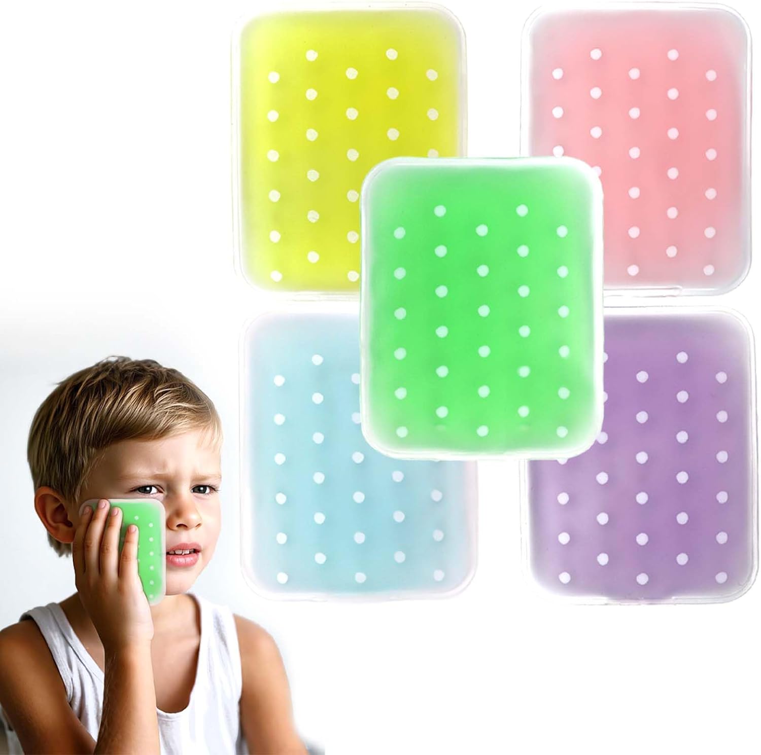 Reusable Boo Boo Ice Packs for Kids - Non-Toxic Cold Compress for Bumps ...