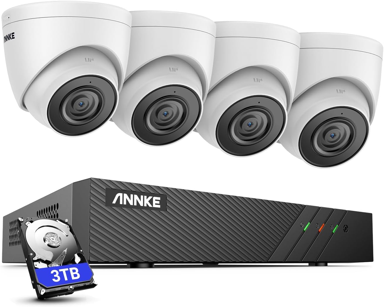 Amazon.com : ANNKE H500 3K PoE Security Camera System, 4X PoE Camera ...