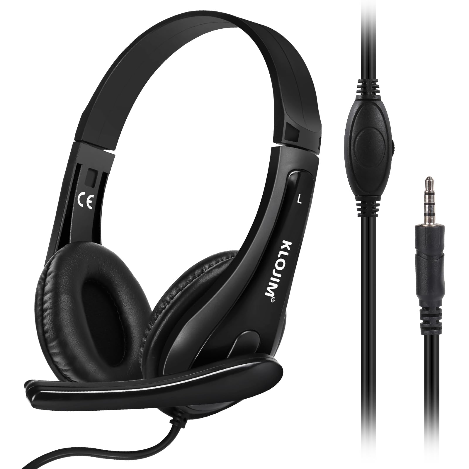 Amazon.com: KLOJIM Wired Headphone for PC/Laptop - On-Ear Headphones ...