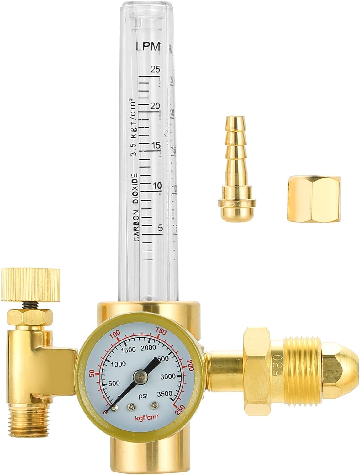 H HZXVOGEN Débitmètre Régulateur de gaz Argon Co2 TIG MIG Réducteur de ...