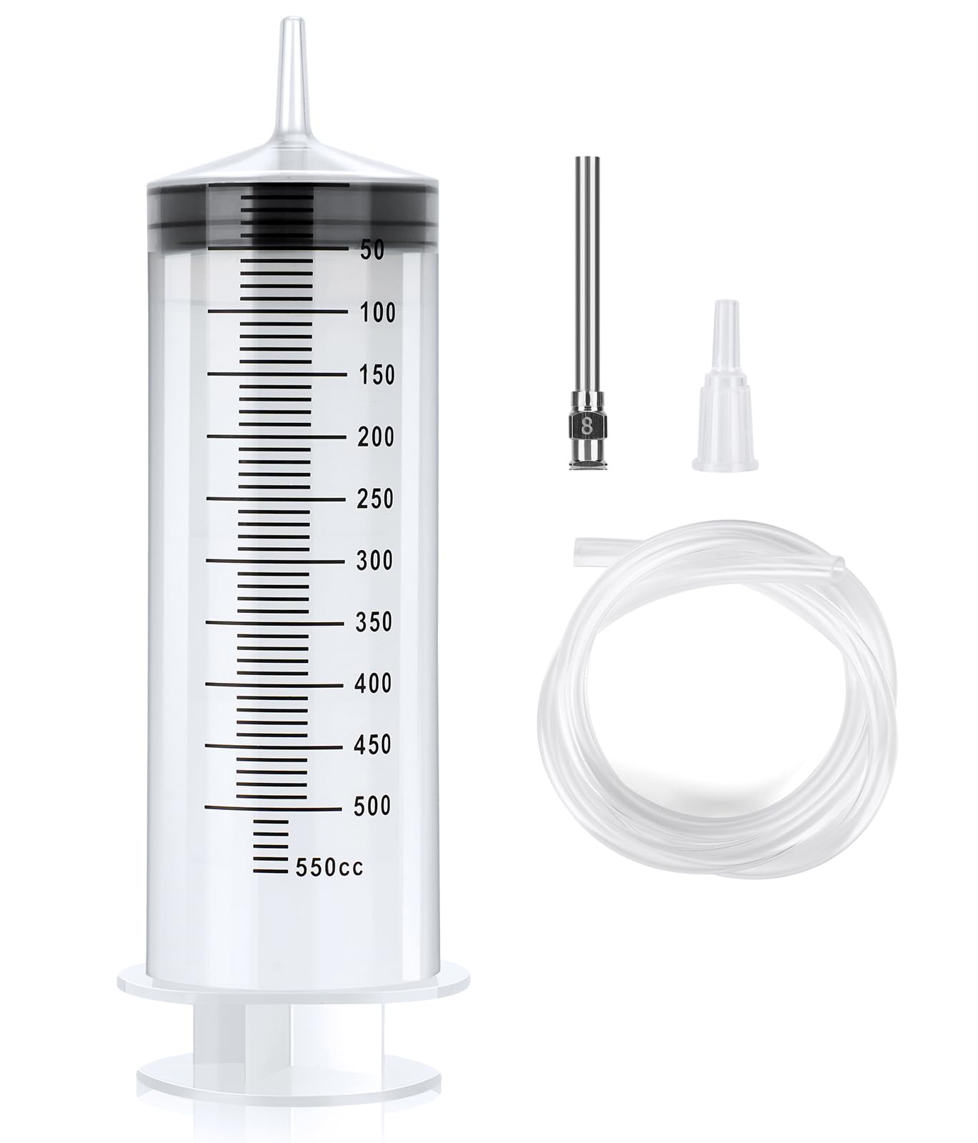 Plastic Syringe with Tube – 500ml Extra Large Syringe with Tubing and ...