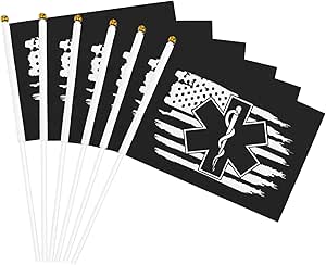 Amazon.com: American Flag EMS Star of Life EMT Paramedic Medic Flag ...