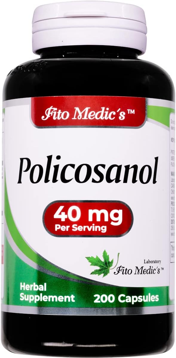 Amazon.com: FITO MEDIC'S Lab | Policosanol | 40 mg per Serving, 200 ...