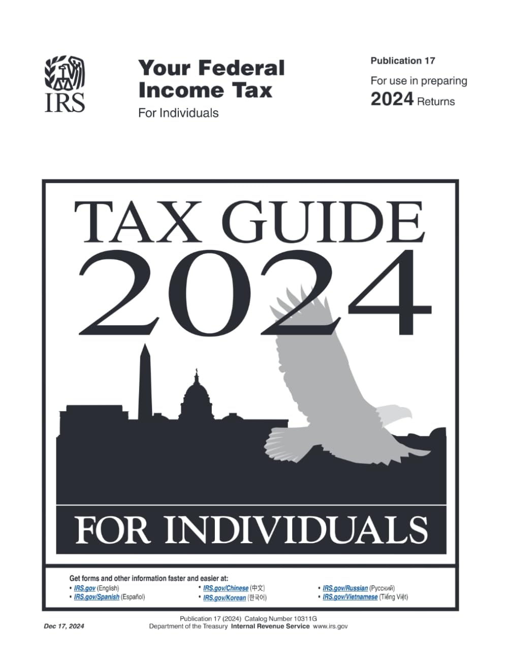 Amazon.com: Tax Guide 2024 for Individuals: Publication 17: ...