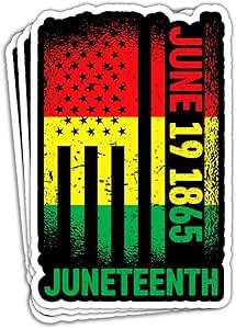 Amazon.com: ULTRAVUTT (3Pcs) June 19 1865 Juneteenth American Flag ...