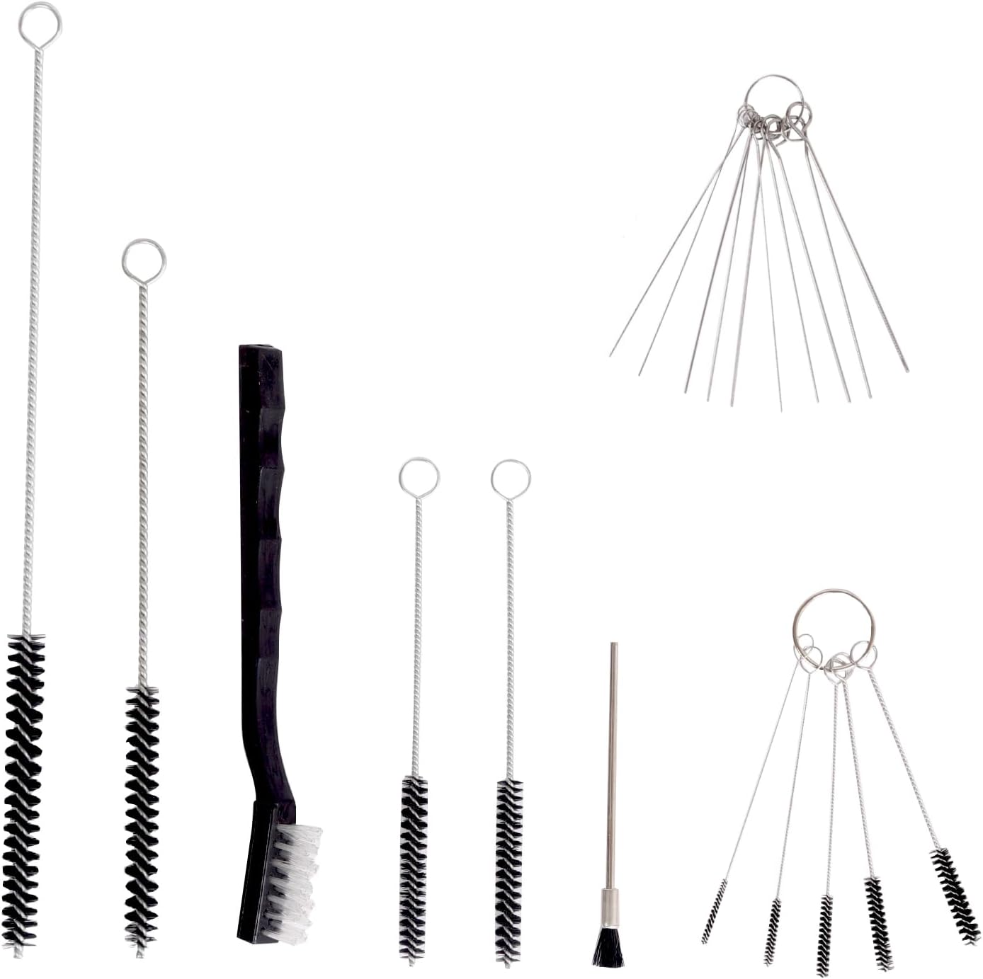 Amazon.com: 17pcs Multi-Purpose Spray Gun Cleaning Kit,Nylon Brushes ...