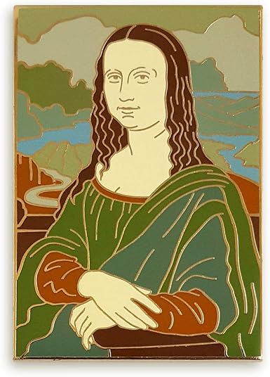 Amazon.com: Pinsanity The Mona Lisa by Leonardo da Vinci Enamel Lapel ...