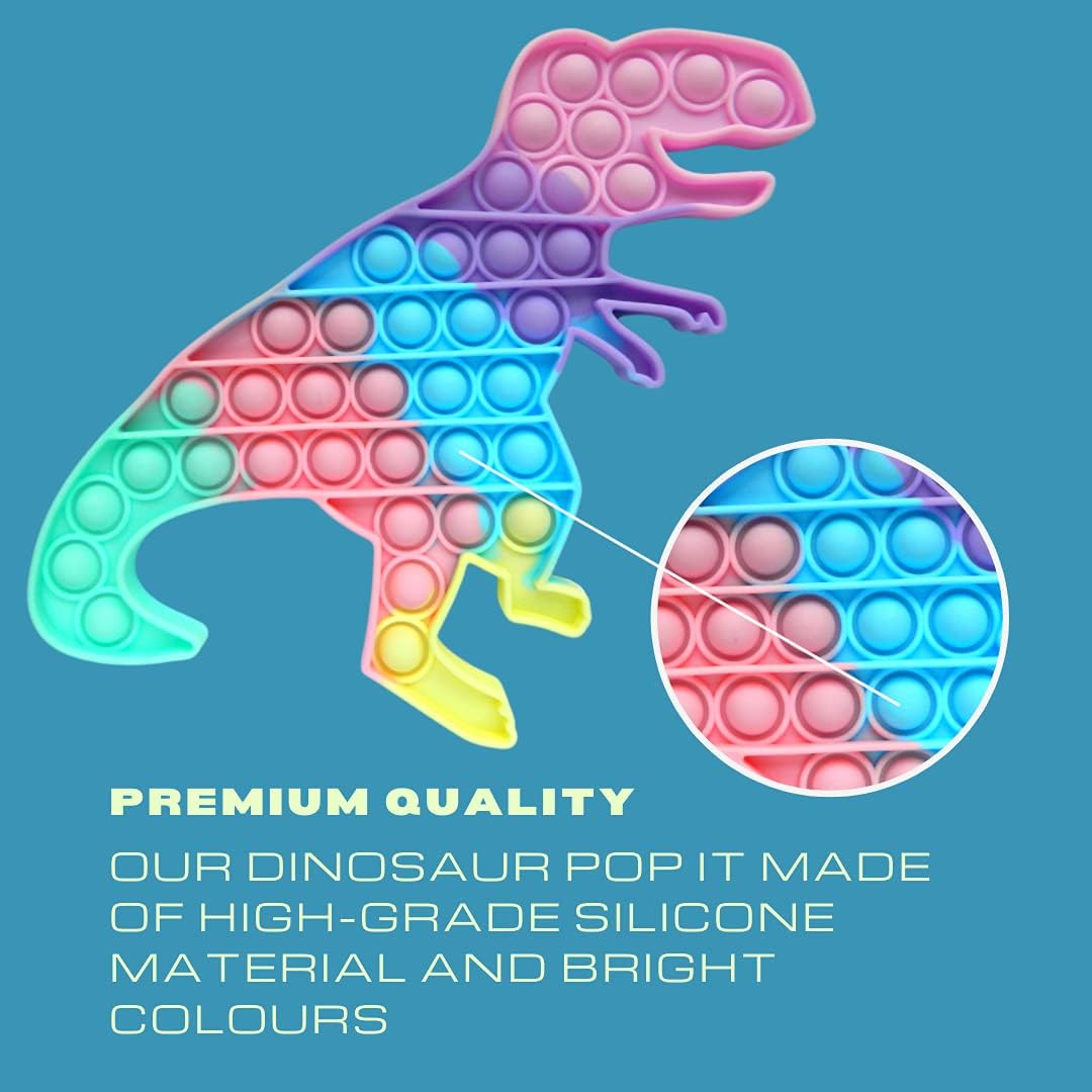 Nayble Jumbo Dinosaur Pop It Fidget Push Pop Sensory Pop It Toy – Large ...