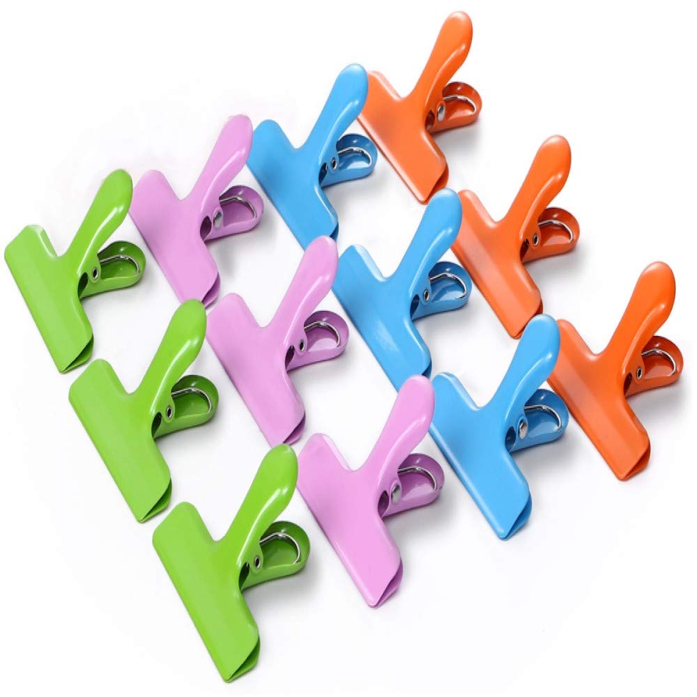 CROC JAWS Chip clips stainless steel large 3 inch wide 4 assorted ...