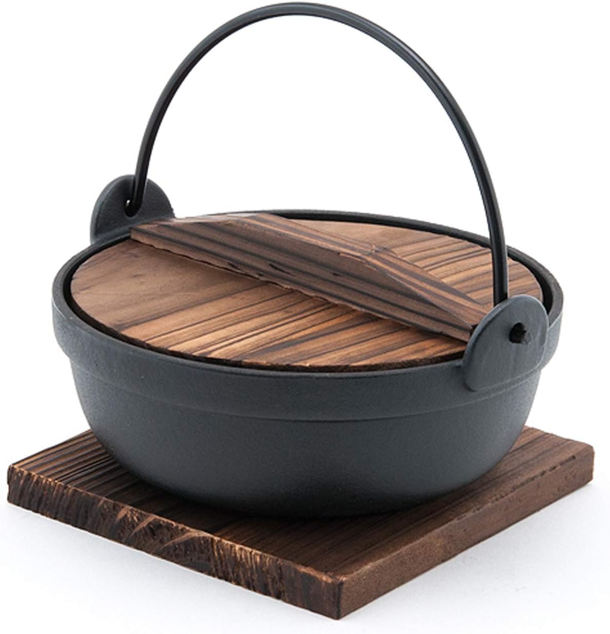 Amazon.com: Happy Sales HSSN-LGHP10, Japanese Design Cast Iron Nabe ...