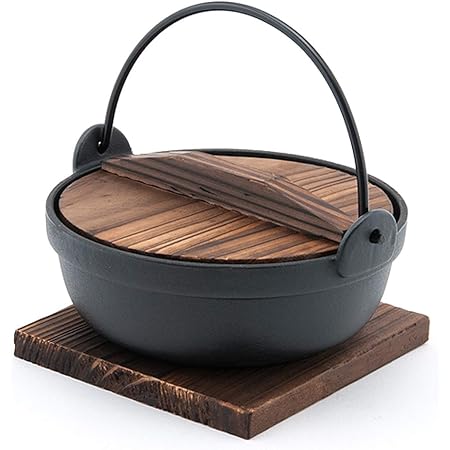 Amazon.com: Fuji Merchandise Japanese Style Cast Iron Sukiyaki Tetsu ...
