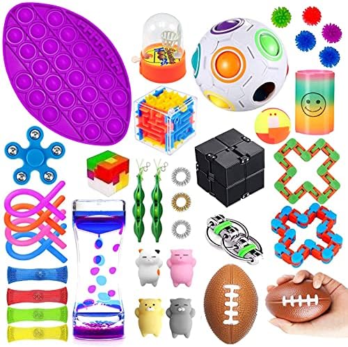 Fidget Sensory Toys Set 37 Pcs Relieves Stress and Anxiety Fidget Toy ...