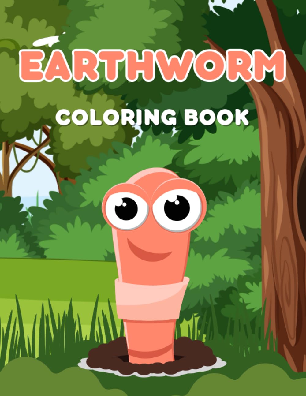 Amazon.com: Earthworm Coloring Book: Fun And Easy Coloring Pages ,and a ...