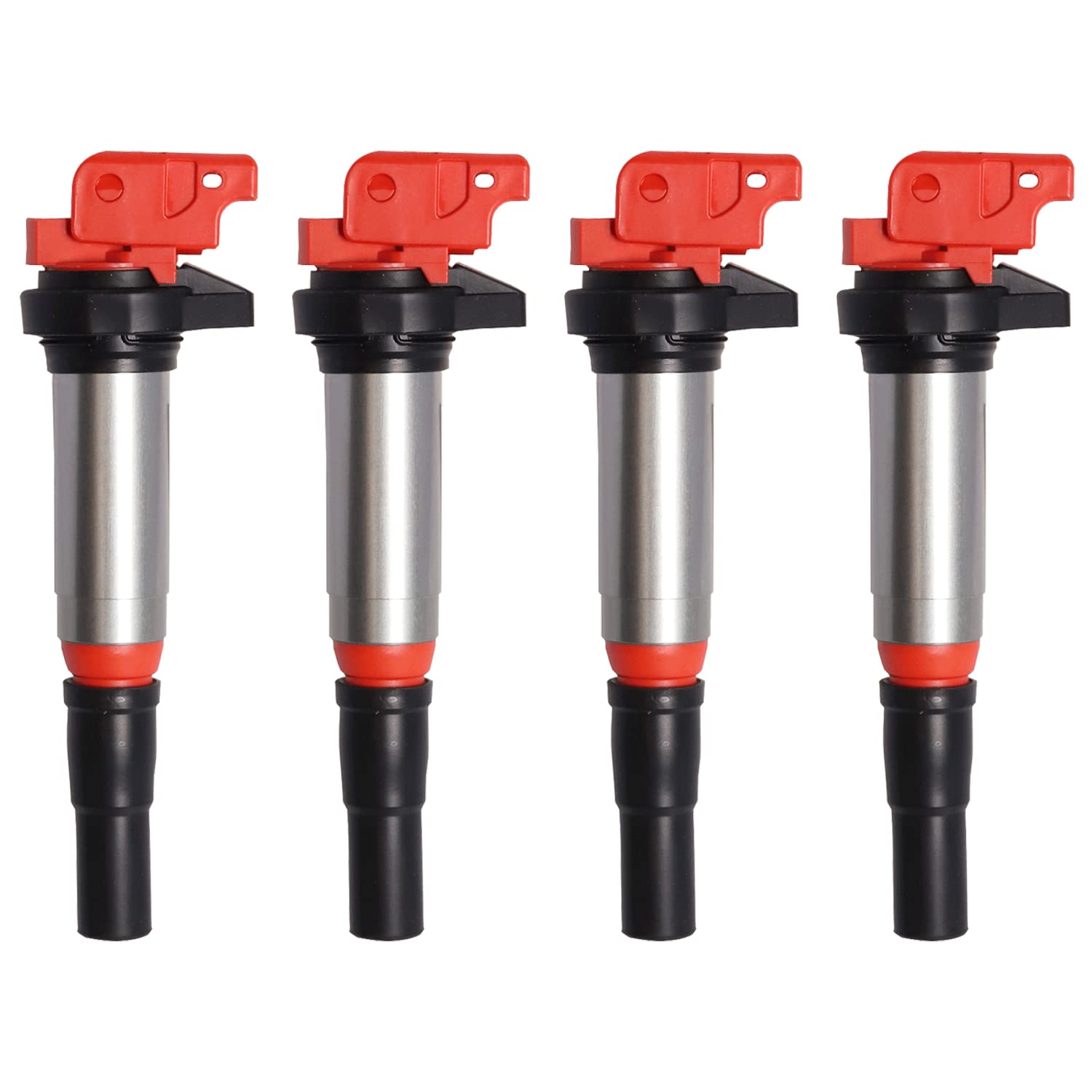 Amazon.com: ENA Set of 4 Red Ignition Coil Pack 1.6L Compatible with ...