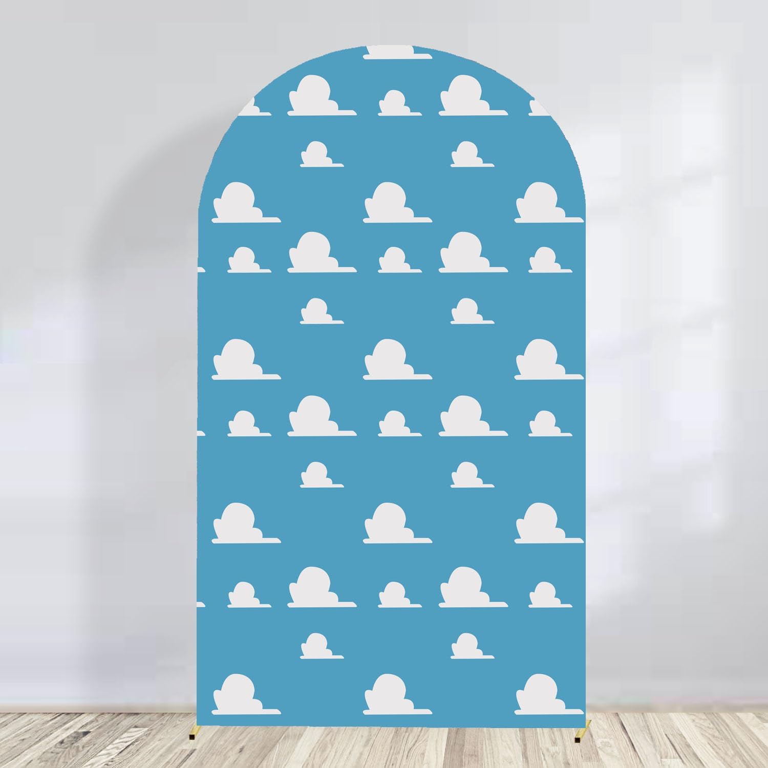 Amazon.com : Arch Backdrop Cover Blue Sky White Clouds Background Boy ...