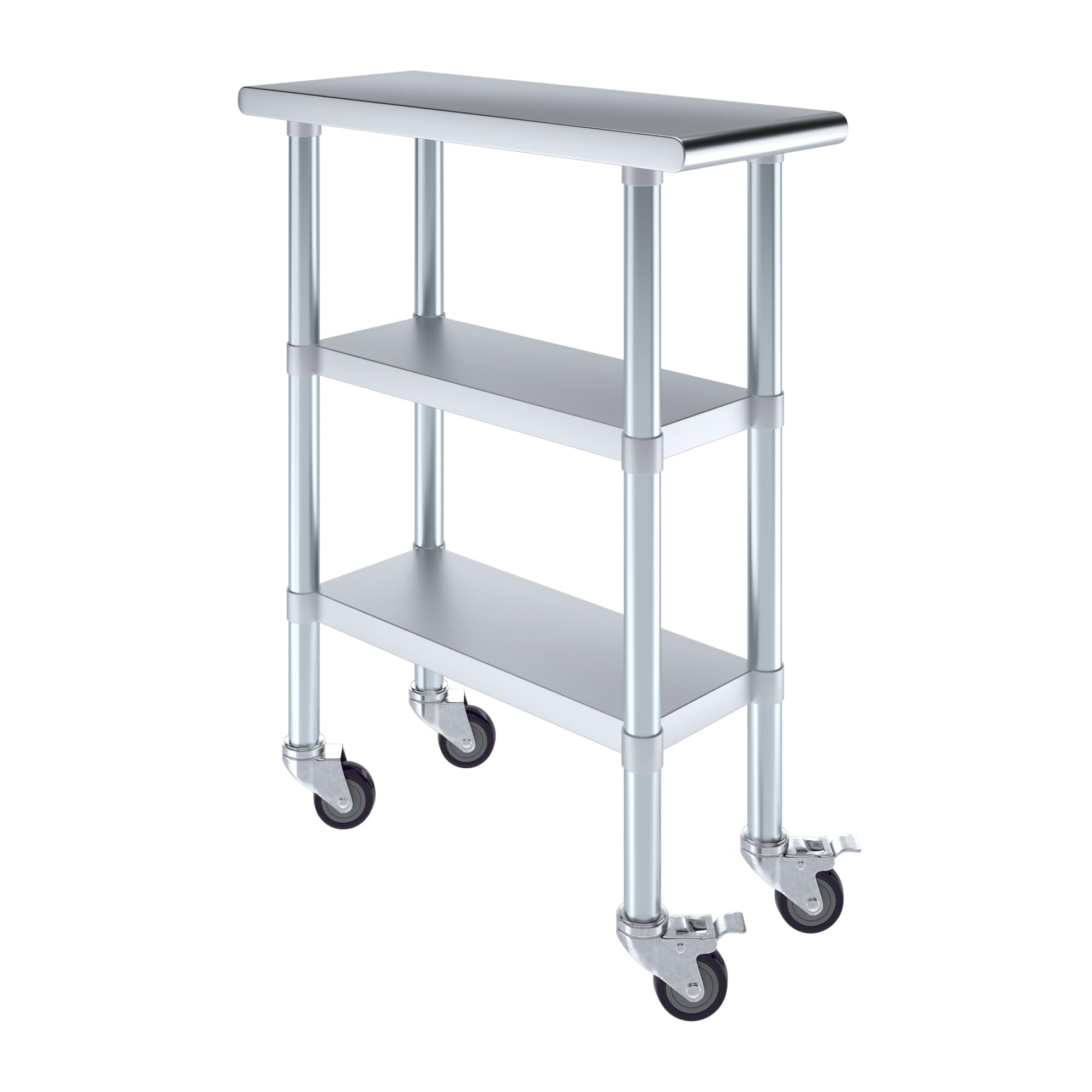 Amazon.com: AmGood Stainless Steel Work Table with 2 Shelves and ...