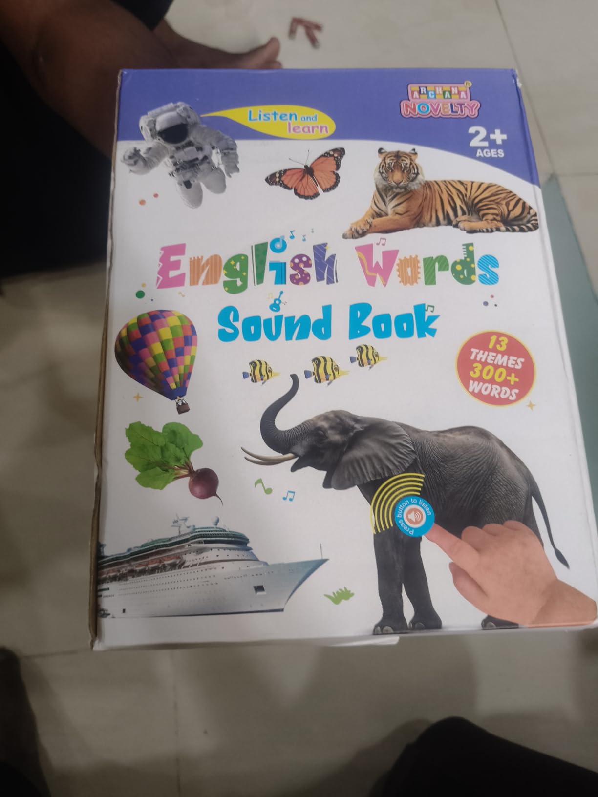 Interactive English Words Sound Book, 13 Learning Themes, 300+ Words ...