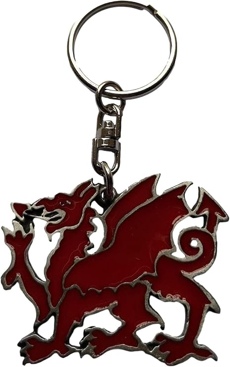 DAVID HINWOOD English Pewter Welsh Dragon Keyring : Amazon.co.uk ...