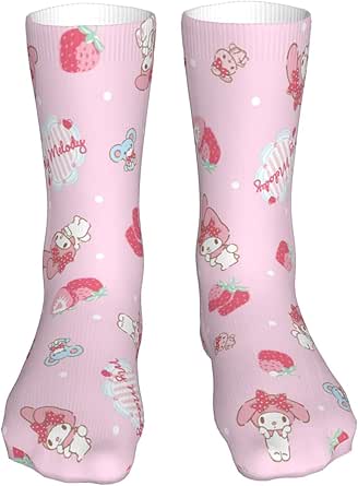 Amazon.com: ORPJXIO Socks Kuromi Anime My Melody Crew Socks for Women ...