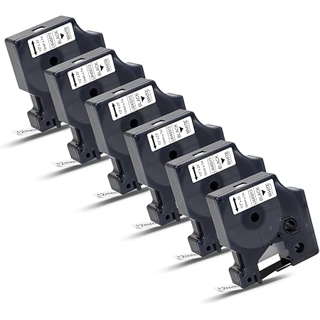 6x Labelwell Kompatibel DYMO D1 Etikettenband 45013 S0720530 ...