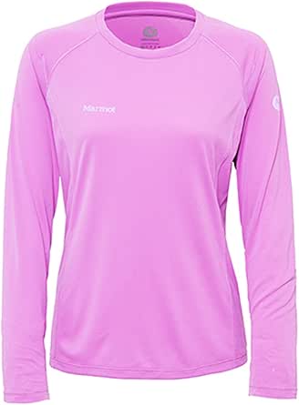 Amazon | マーモット(Marmot) ウィメンズ Accent L/S Crew MJT-S7575W NPNK ネオンピンク M | アクティブシャツ・Tシャツ 通販