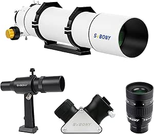 Amazon.com : SVBONY Astronomy Observation Beginner Kit, SV48P Telescope for Adults, 102mm Large ...