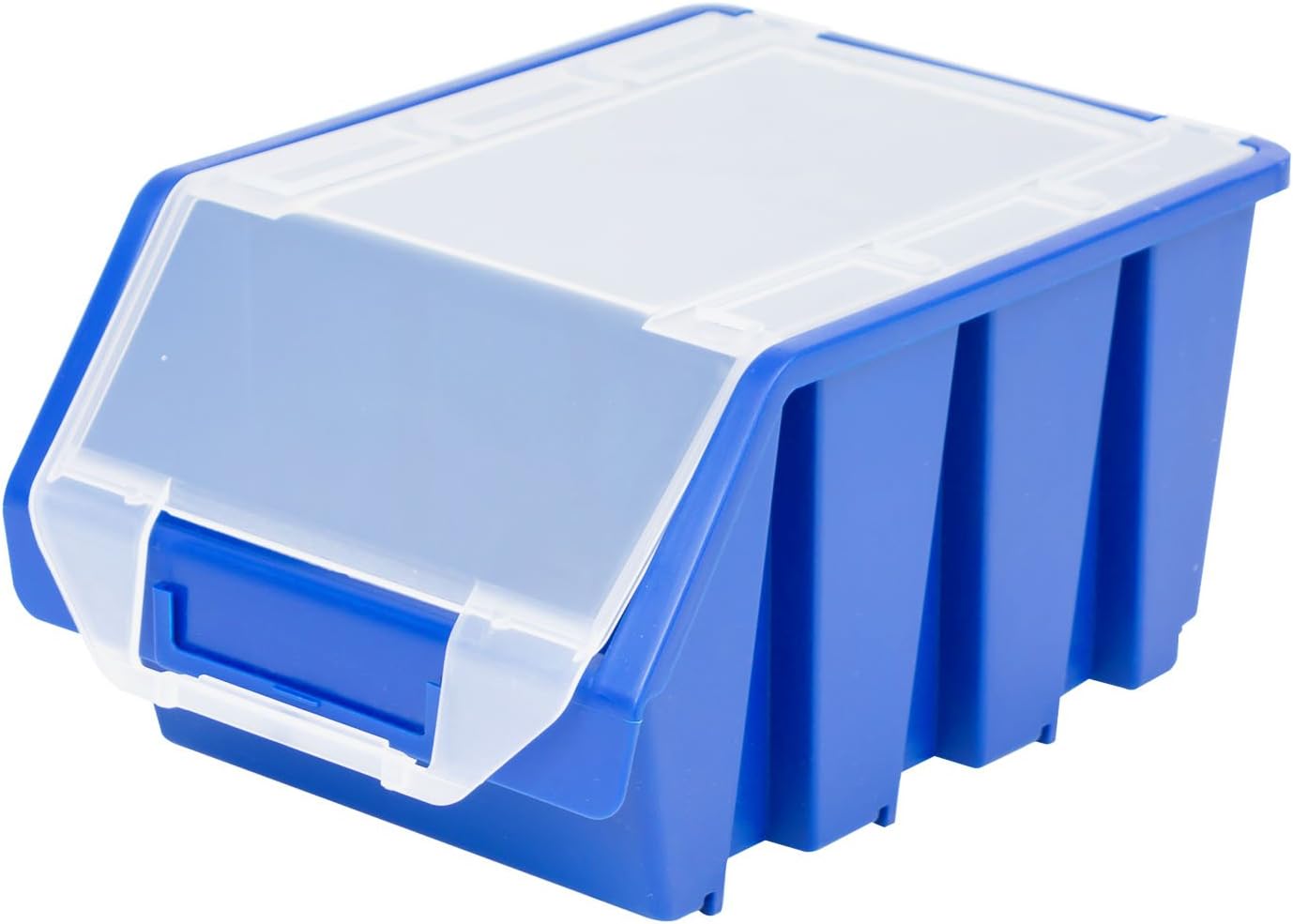 Stapelbox Stapelkiste Sortierbox Ergobox mit Deckel Gr. 3 blauLager ...