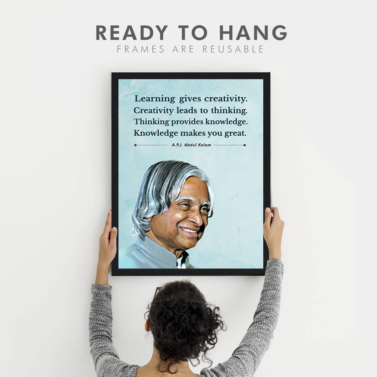 Buy Chaka Chaundh - Abdul kalam photo frames for wall - motivational ...