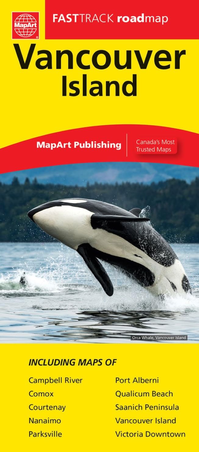 Vancouver Island Fast Track Laminated Map: MapArt Publishing ...