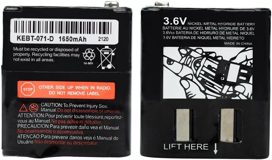 Amazon.com: GoodQbuy 2Pcs 700mAh 3.6V Replacement NiMH Two-Way Radio ...