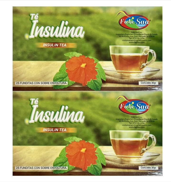 Amazon.com : Fabi Saa Te Insulina 25 Tea Bags-2 PACK (50 Tea Bags ...