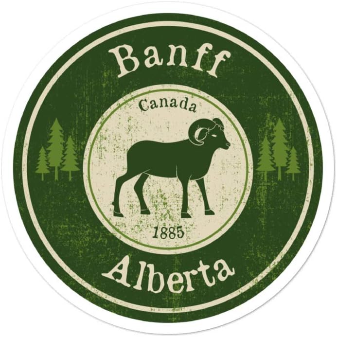 Amazon.com: Banff National Park (Ram) Vinyl Sticker Decal 3'' to 5.5 ...