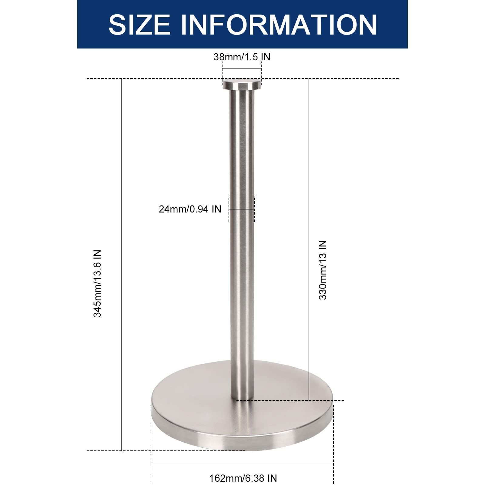 Snapklik.com : NearMoon Standing Paper Towel Holder, Kitchen Paper ...