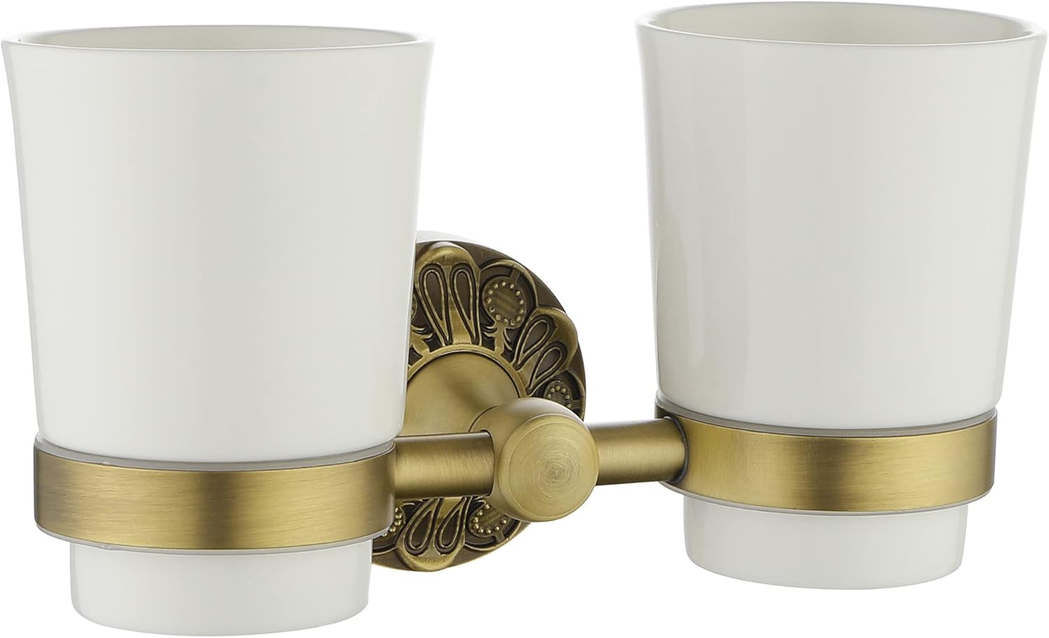 Amazon.com: Lucyound Double Toothbrush Holder Wall Mounted, Mouthwash ...