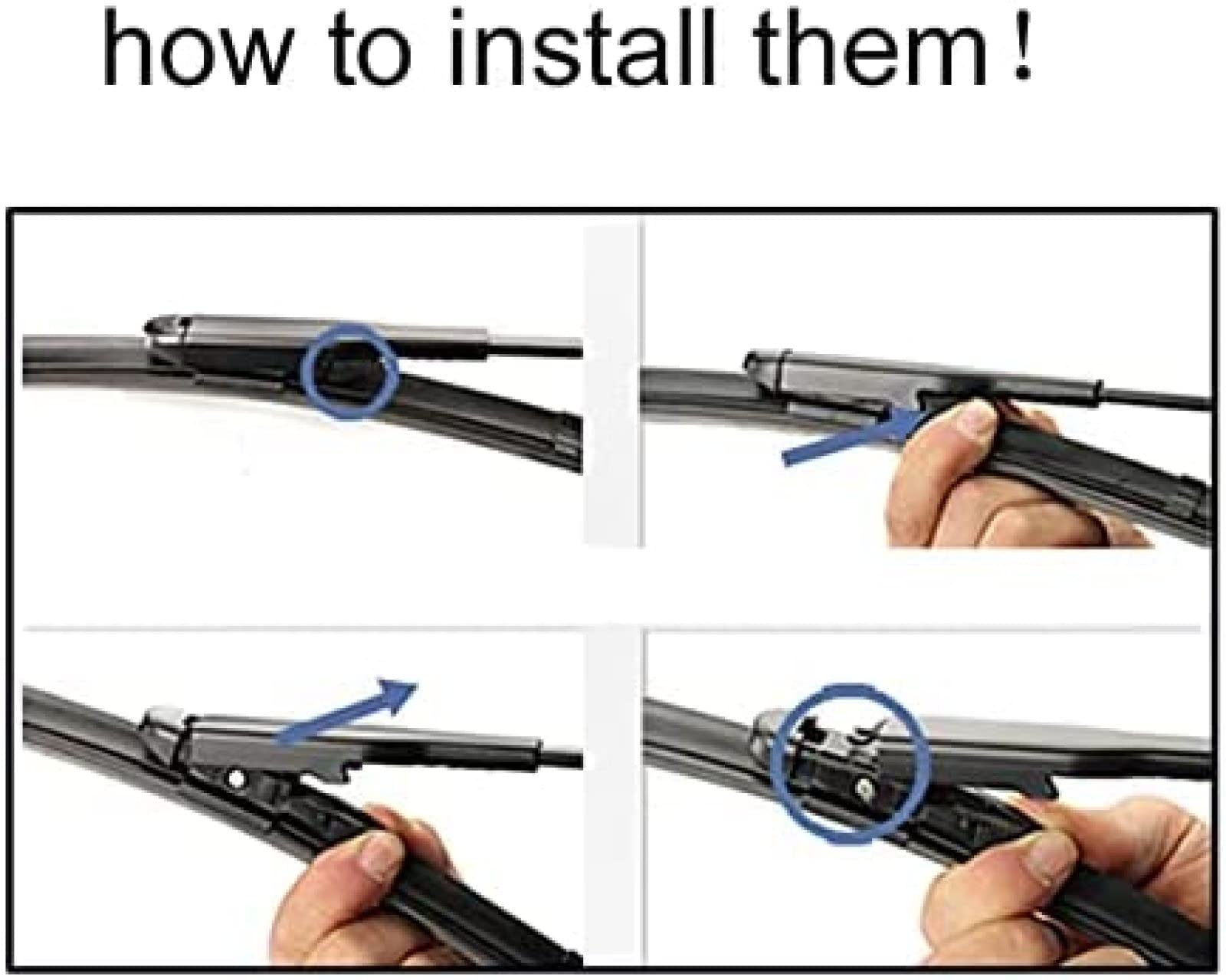 DANSHILONG Wiper-Blades Windscreen Wiper Blades for Alfa Romeo MiTo 955 Hatchback Front Rear ...