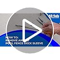 Amazon.com : ALLSAFE Pool Fence Deck Plugs & Sleeves for Peg Pole Fence ...