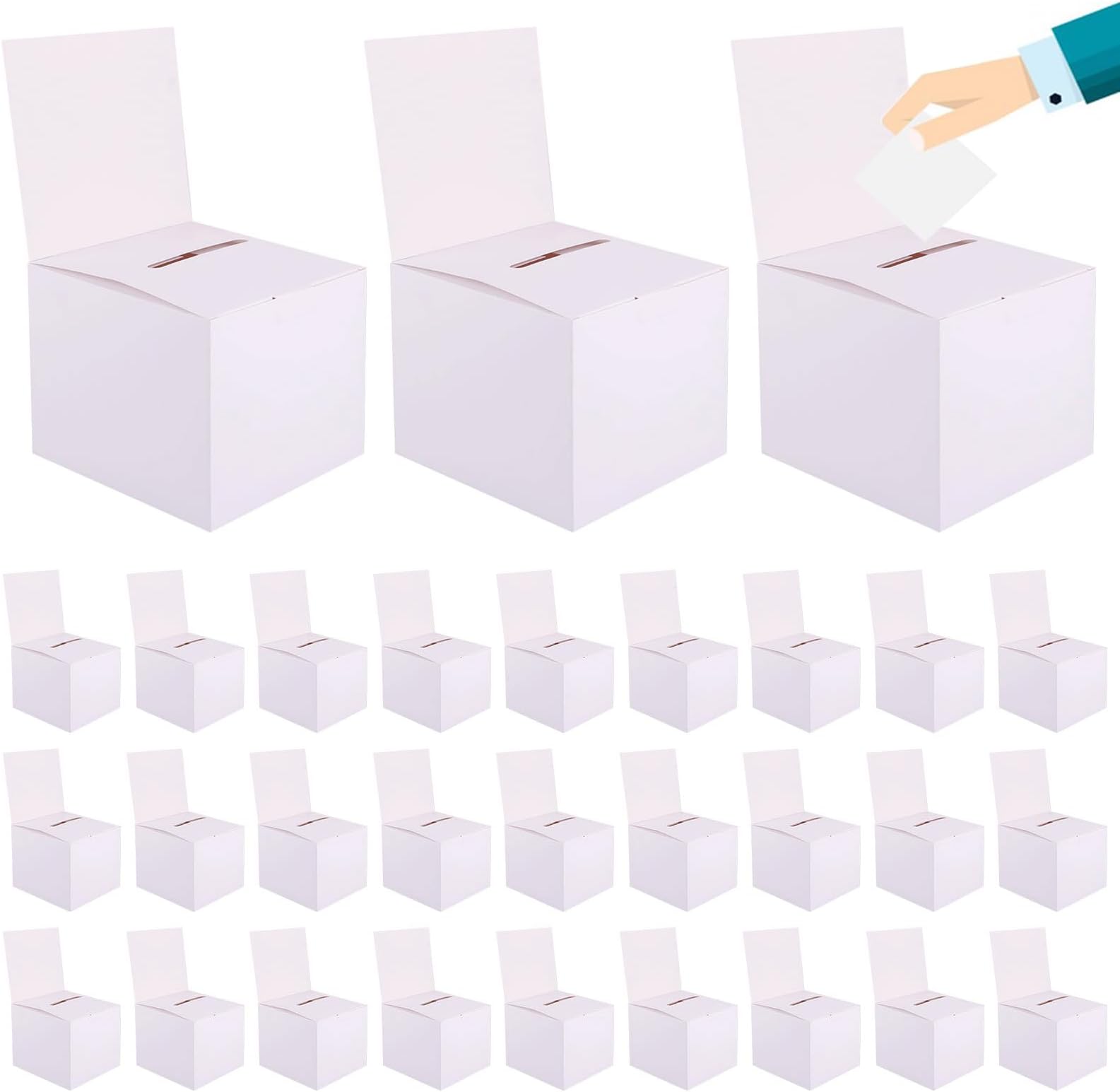 Amazon.com : Acrux7 30 Pack Raffle Boxes Donation Box for Fundraising ...