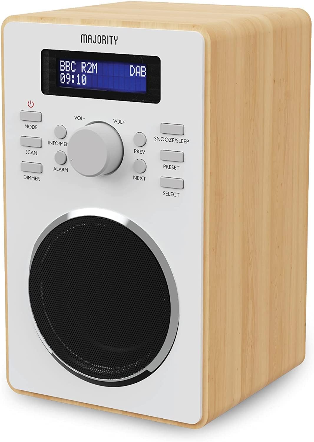 DAB/DAB+ Digital Radio | Solid Wood Cabinet | Kitchen & Bedside FM ...