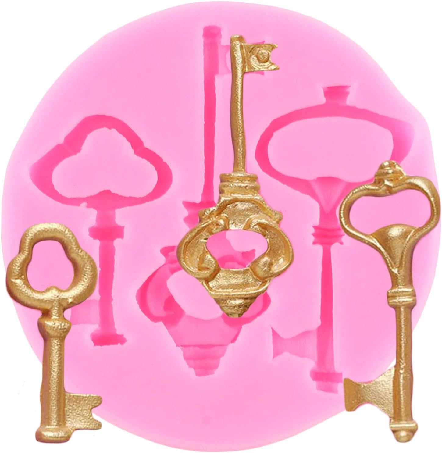 Amazon.com: YIHUOMOLDS Vintage Key Fondant Molds Key Silicone Mold For ...