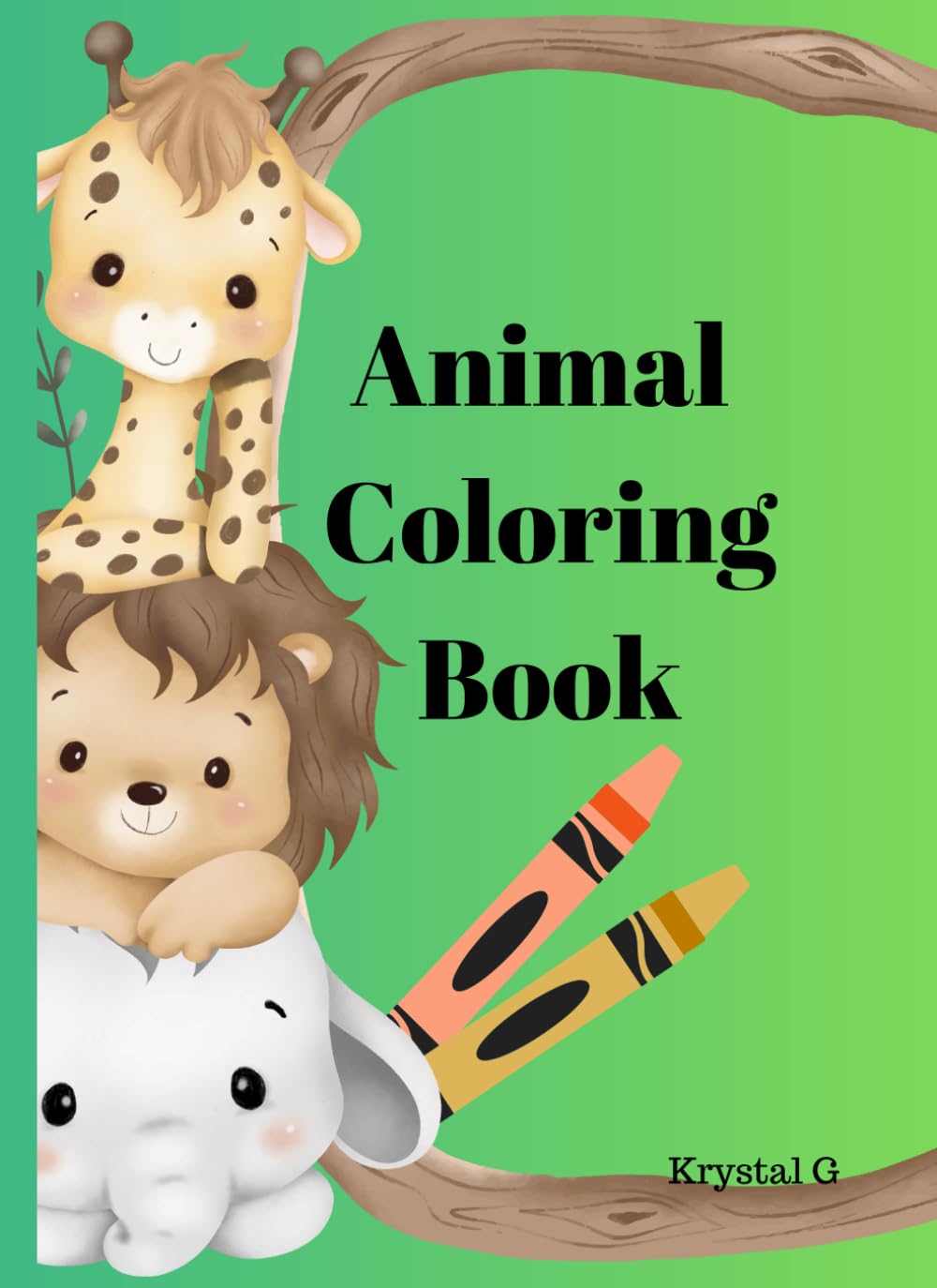 Animal coloring book: G, Krystal: 9798320193816: Amazon.com: Books