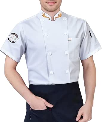 Chef's Jacket, Unisex Chef's Clothing, Professional Hotel Uniform with ...